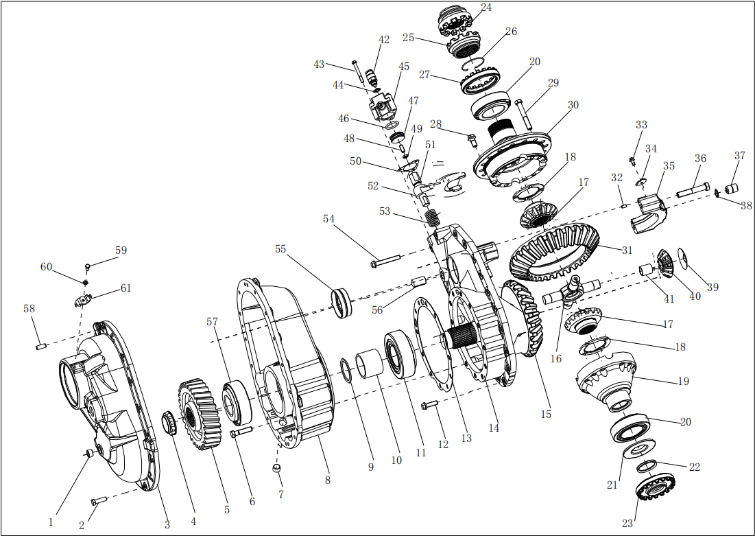 SHACMAN F3000 HDM SERIES DUAL STAGE DECELERATION DRIVE MID AXLE-6